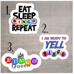 BINGO Stickers - Etsy