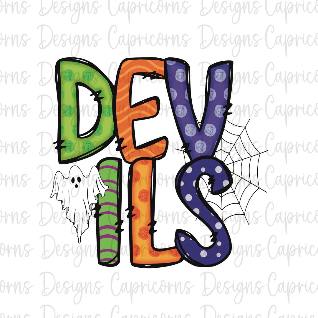 DEVILS Halloween PNG Digital Design Download - Etsy