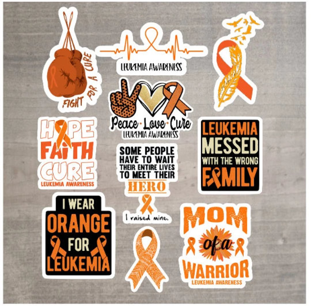 Leukemia Awareness Stickers - Etsy