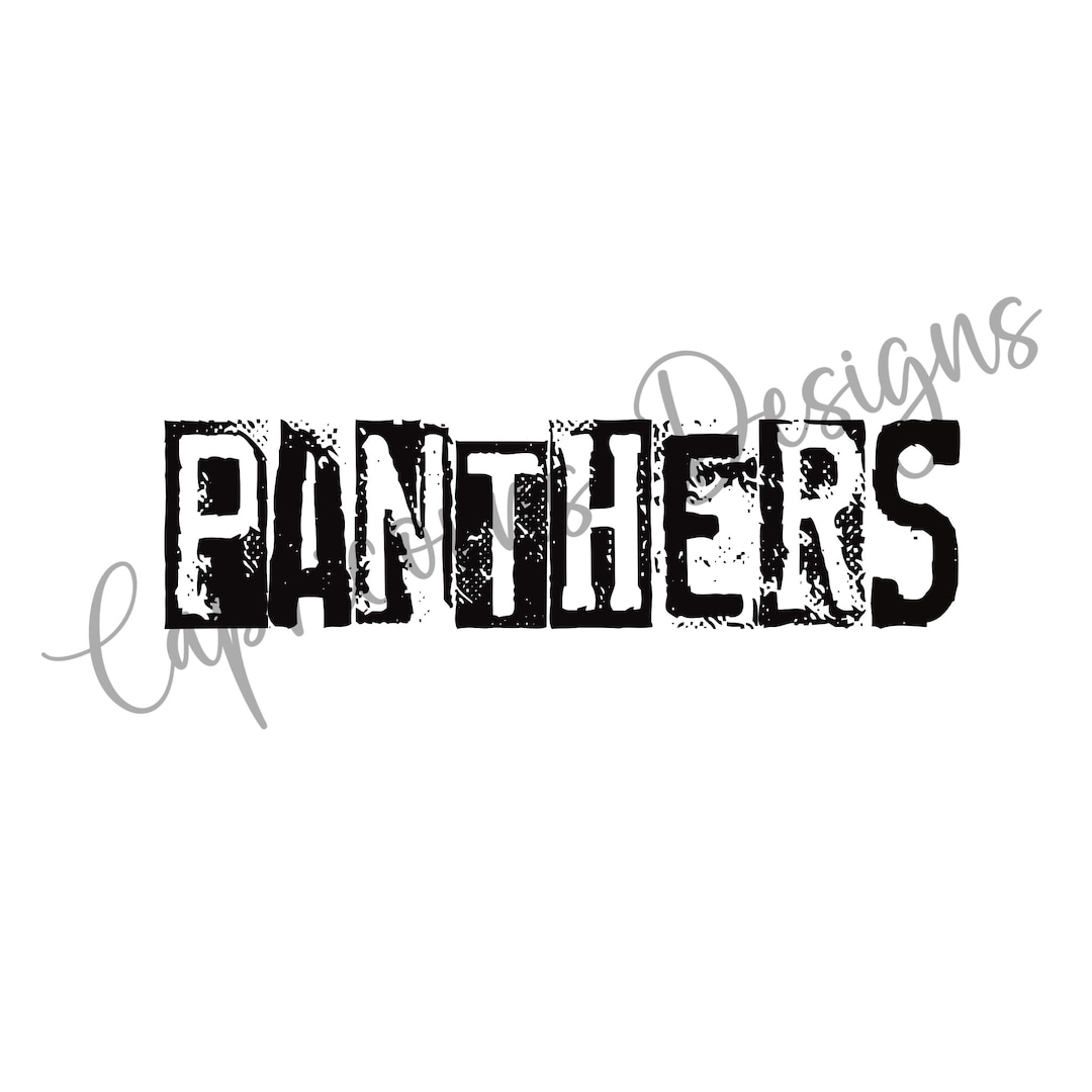 PANTHERS PNG Digital Design Download Mascot - Etsy