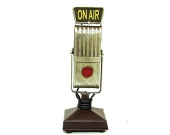 Decorative Metal Microphone for Nostalgic Tabletop Decor,a Timeless ...