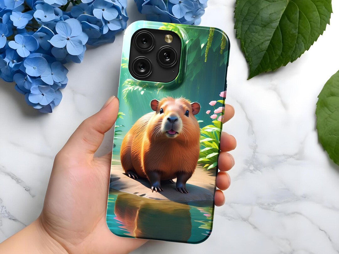 Cute Baby Animal Capybara Phone Case | Magsafe | iPhone 16, 15, 14, 13 ...
