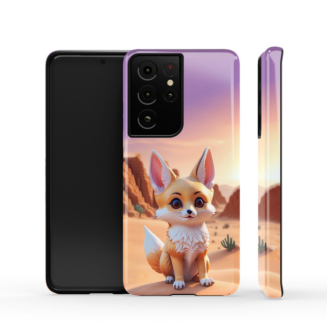 Cute Baby Animal Fennec Fox Phone Case Samsung Galaxy S24, S23, S22 ...