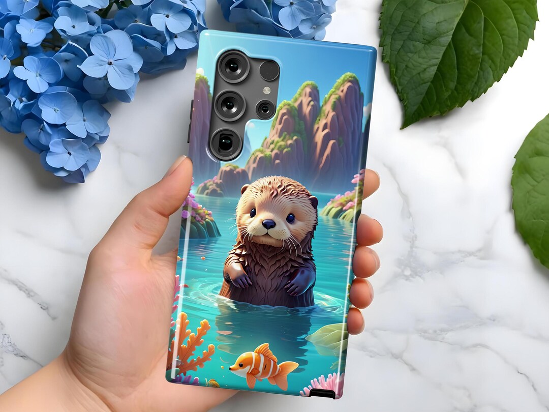 Cute Baby Otter Phone Case - Etsy