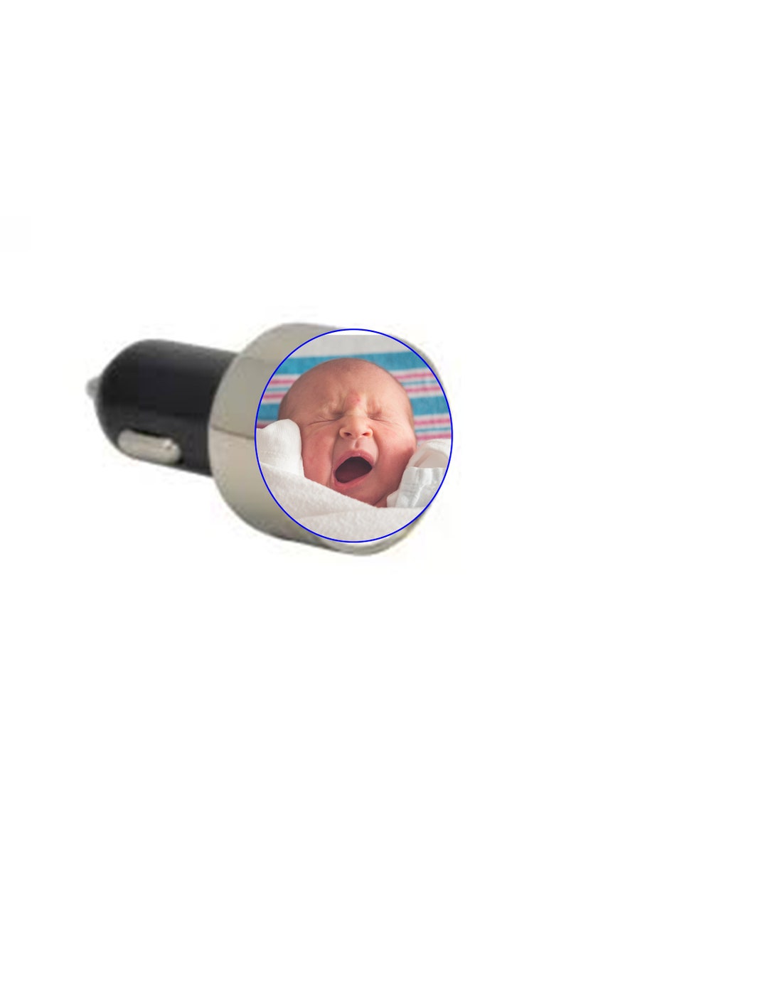 Custom Photo Dual USB Car Adapter: Personalized Metal Charger - Etsy