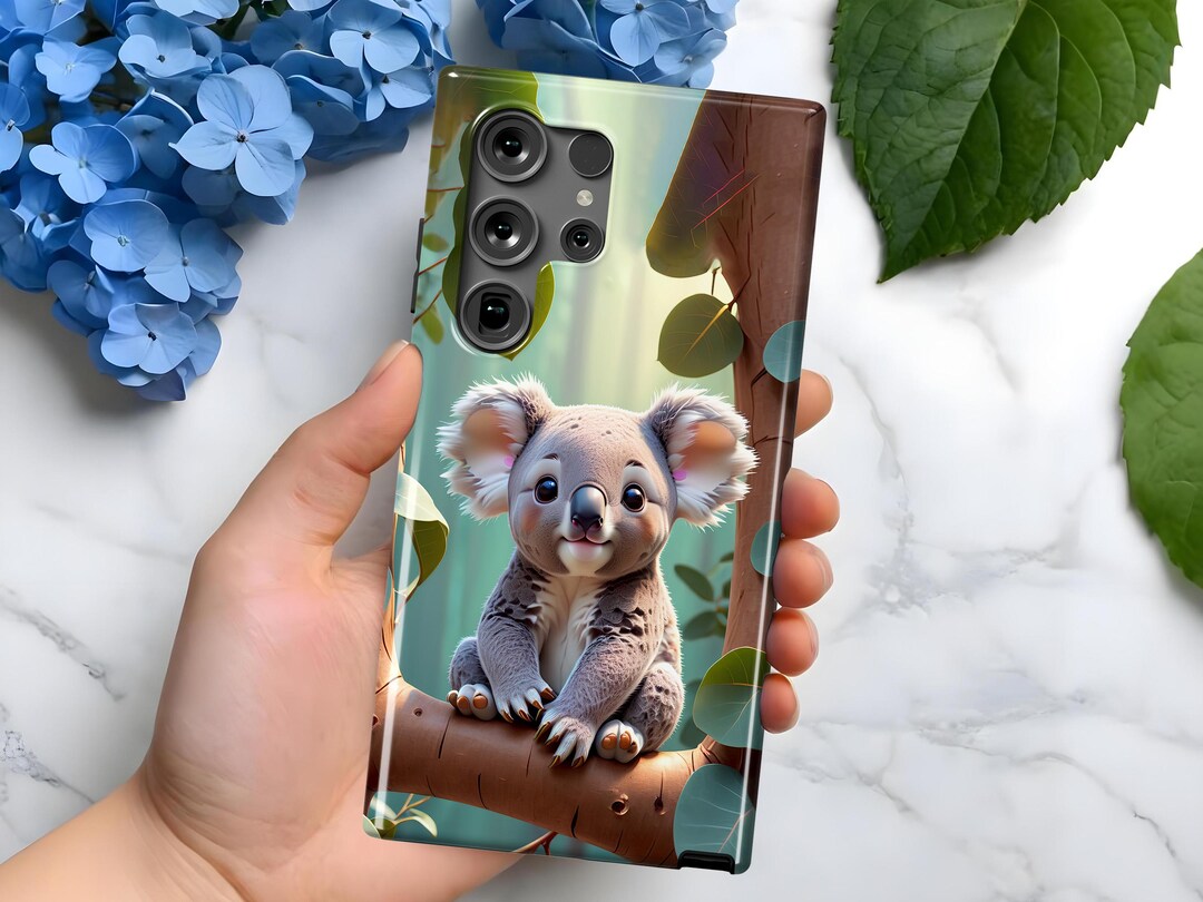 Cute Baby Animal Koala Phone Case | Samsung Galaxy S25, S24, S23, S22 ...