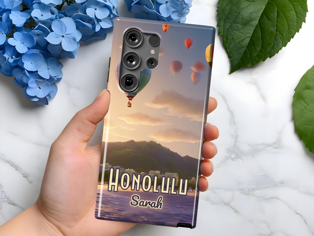 Personalized Honolulu Skyline Phone Case - Etsy