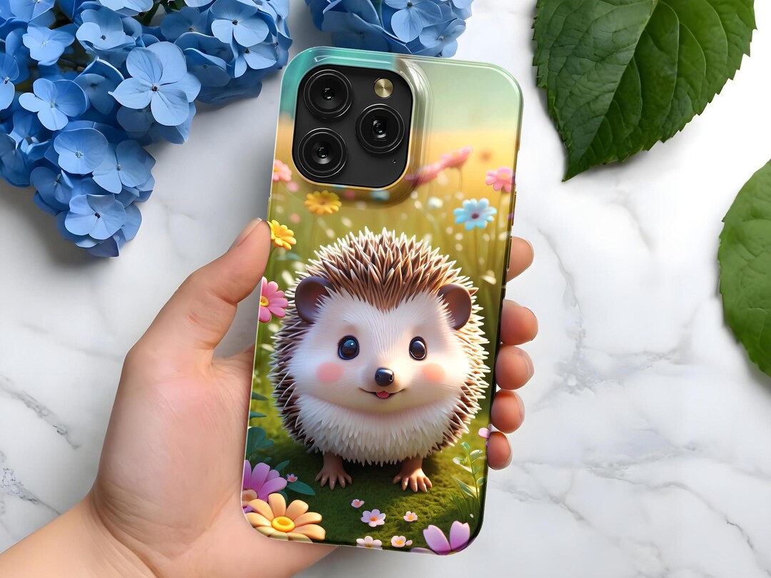 Cute Baby Animal Hedgehog Phone Case | Magsafe | iPhone 16, 15, 14, 13 ...