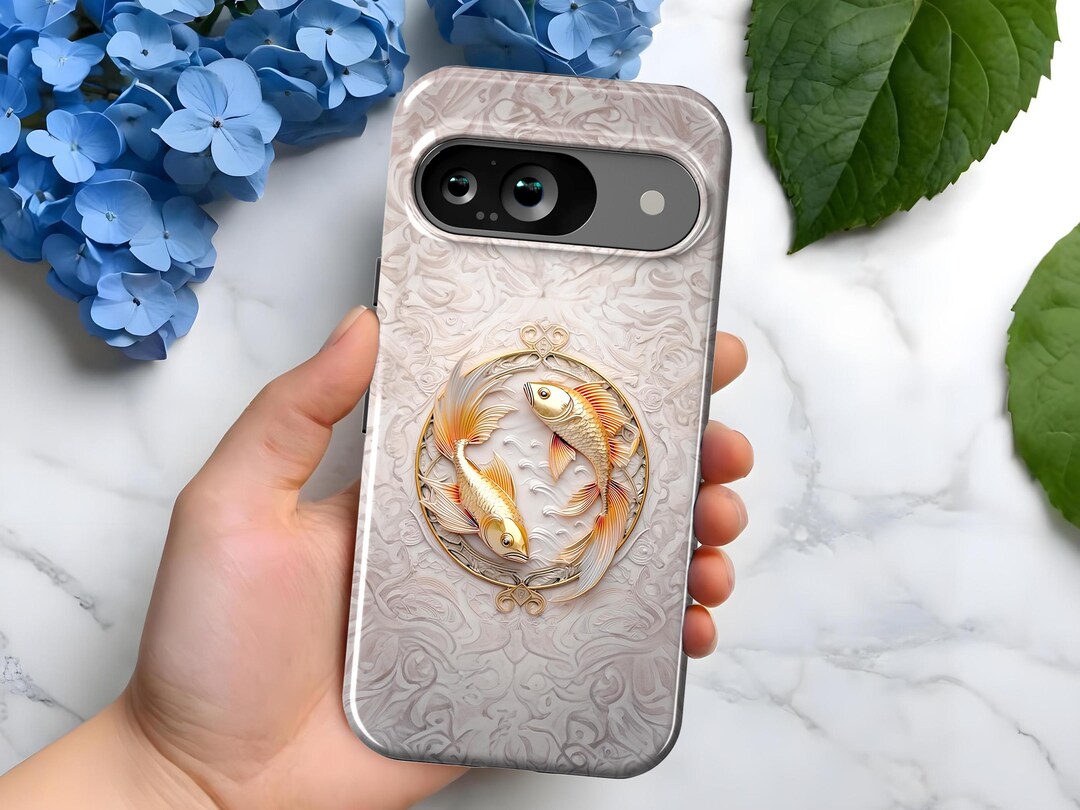Pisces Zodiac Sign Marble Google Pixel Phone Case: Astrological ...