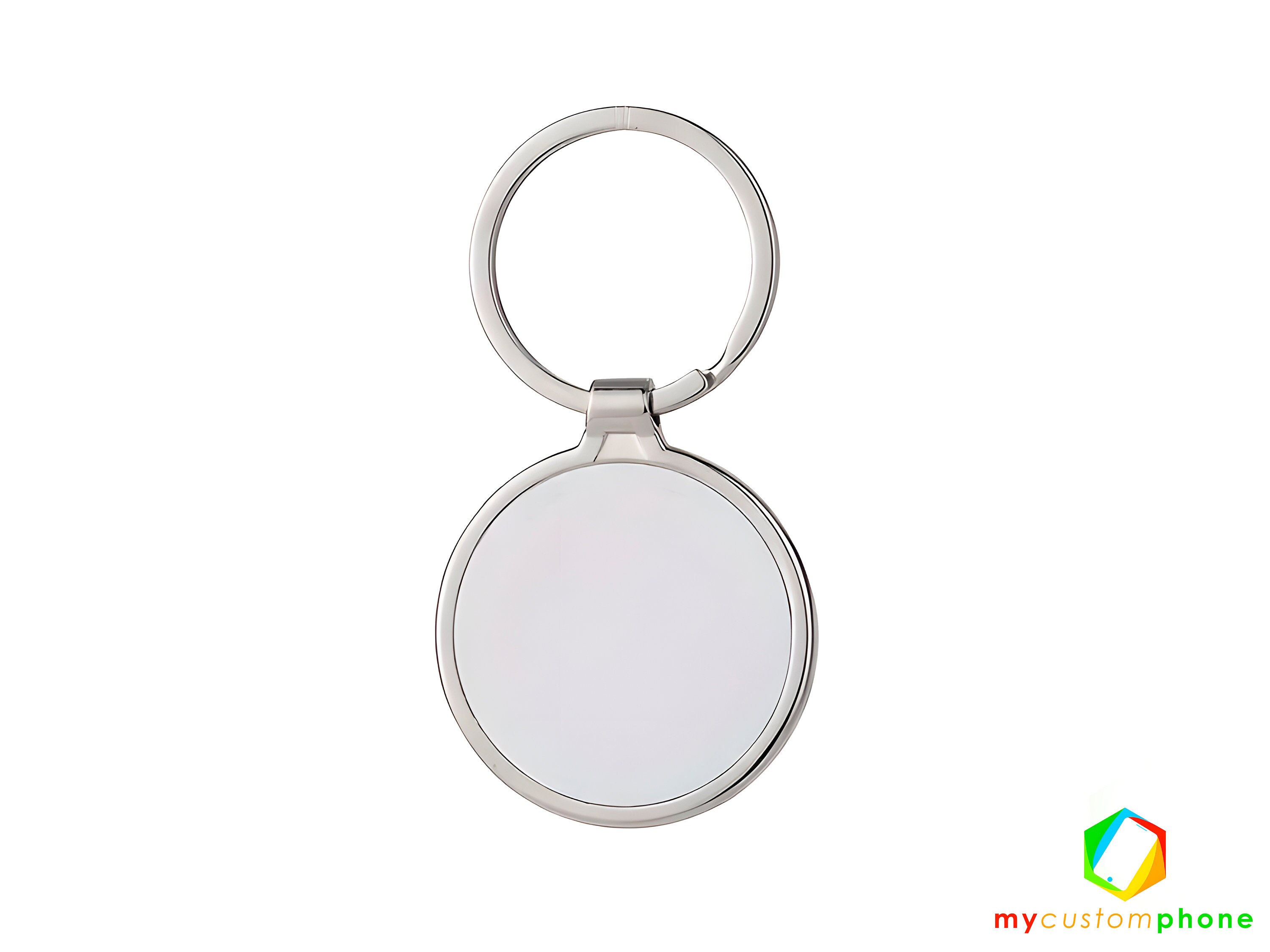 BLANK Sublimation Round Metal Keychain Heavy Duty Alloy Sublimation ...