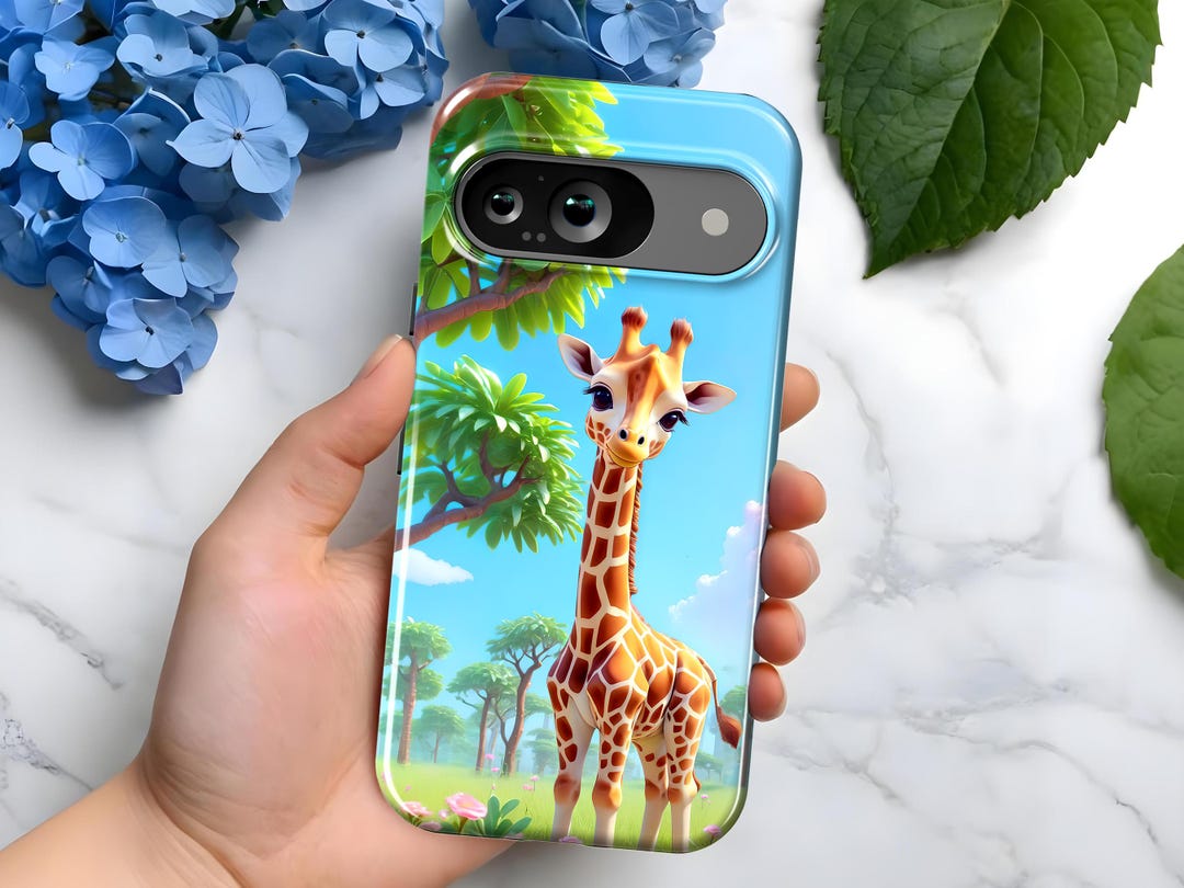 Cute Baby Animal Giraffe Phone Case | Google Pixel 9, 8, 7, 6 | 6a, 7a, 8a | Pro XL | Perfect ...