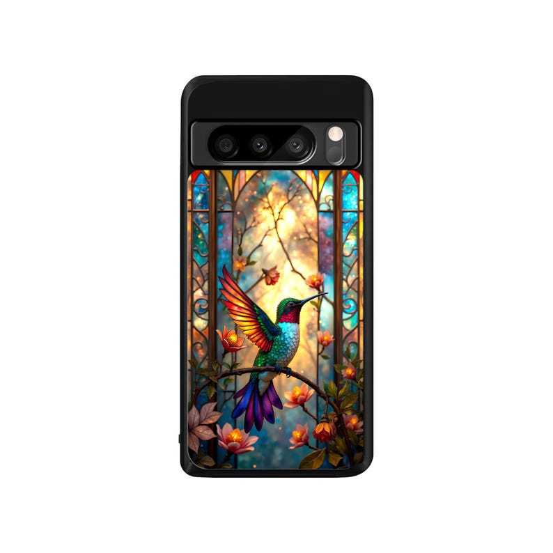 Hummingbird Stained Glass Pixel Phone Case | Art Lovers Gift - Etsy Canada