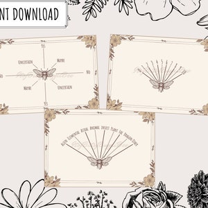 Printable Spirit Guide ID Pendulum Boards Digital Download - Etsy