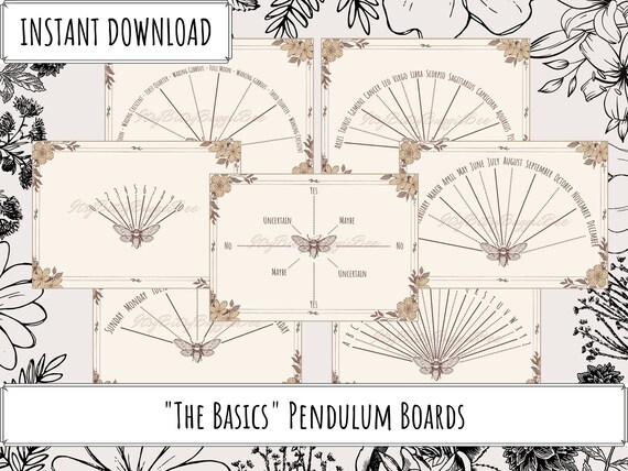 Printable Pendulum Boards the Basics Yes/no - Etsy UK