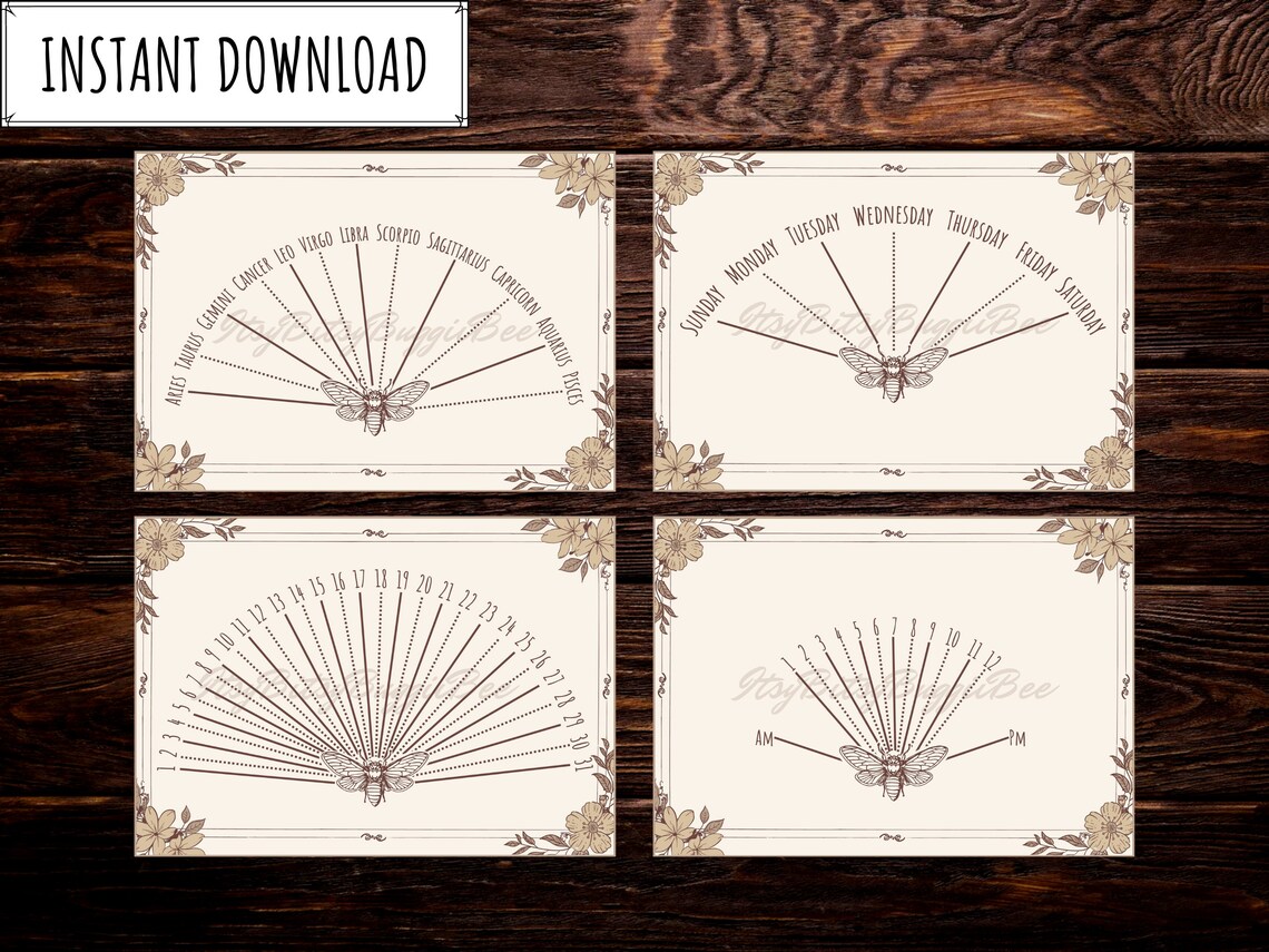 Printable Timing Pendulum Boards | Digital Download - Etsy