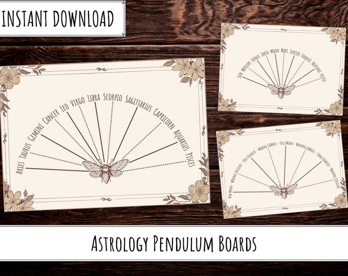 Pendulum Board Printable, Pendulum Mat Printable, Downloadable Pendulum Board, Digital Pendulum ...