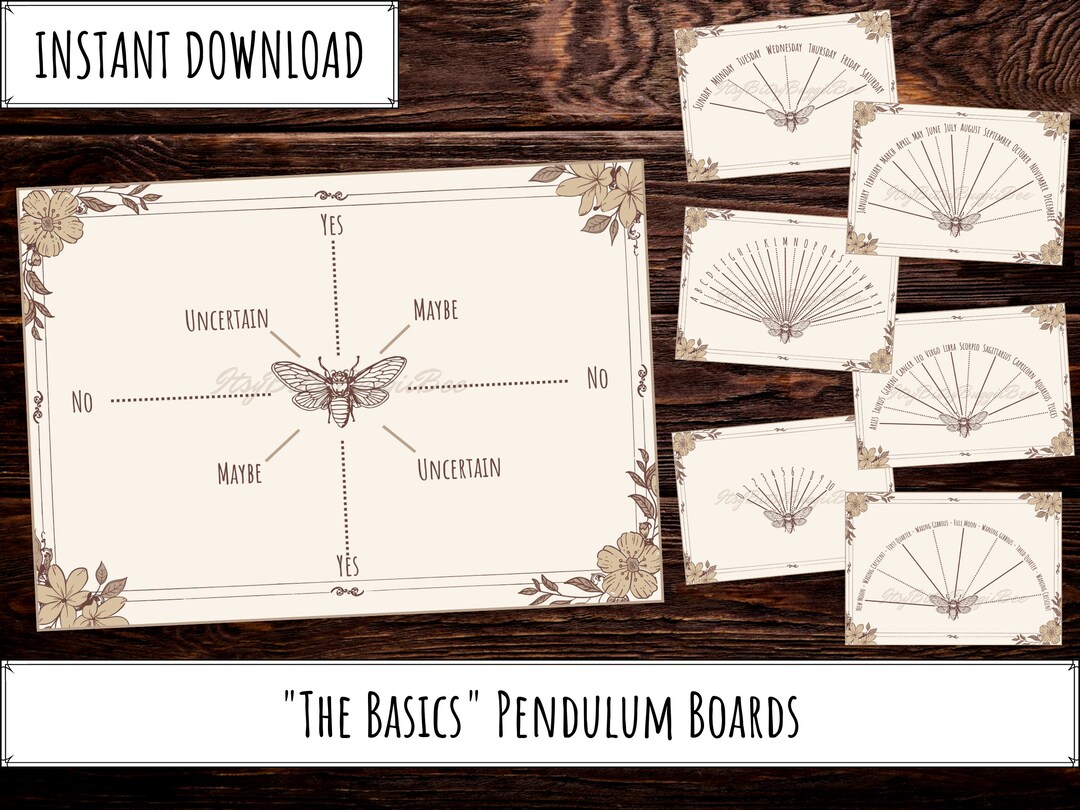 Printable Pendulum Boards "the Basics" | Yes/no | Alphabet | Days of ...