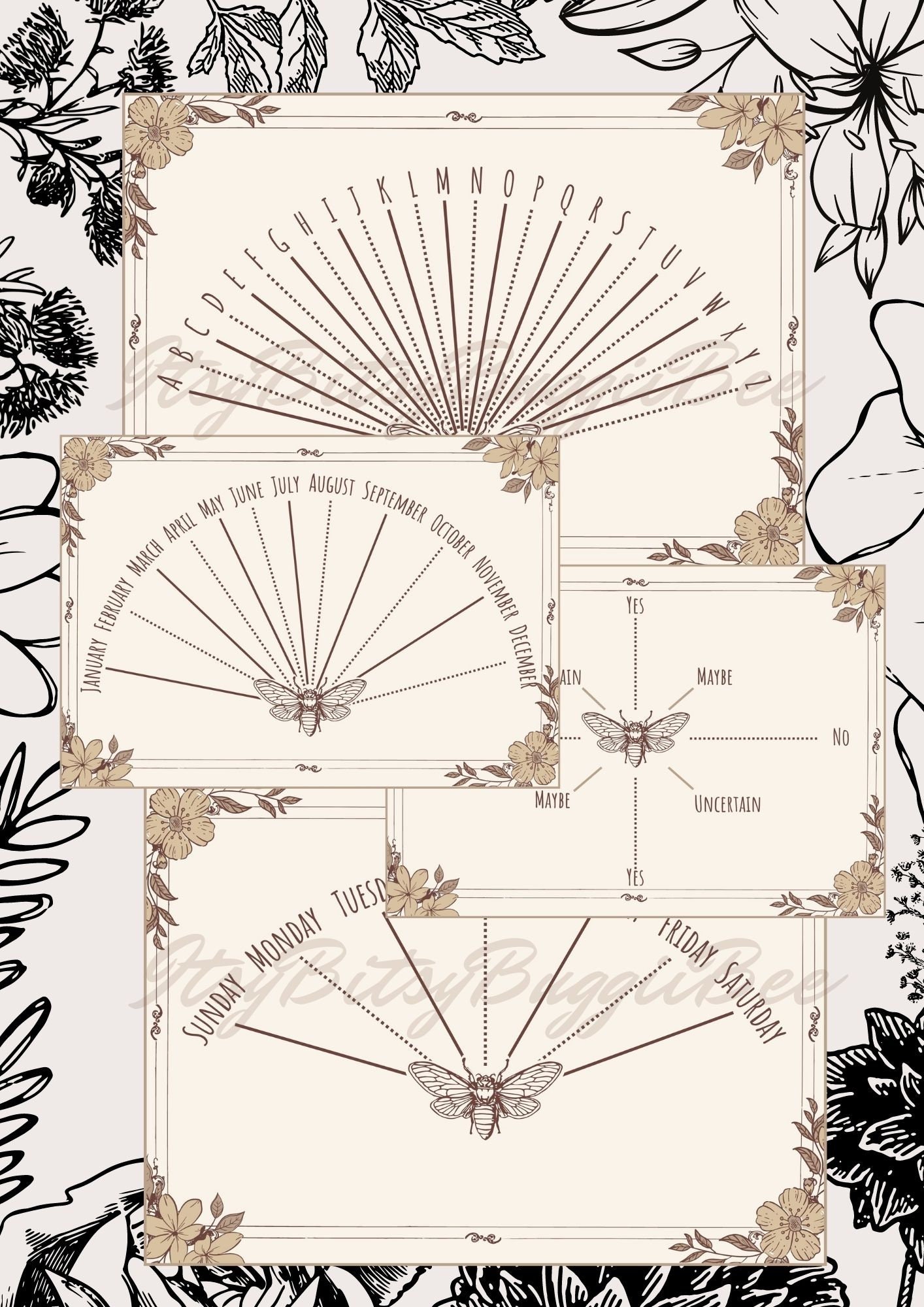 Printable Pendulum Boards the Basics Yes/no - Etsy