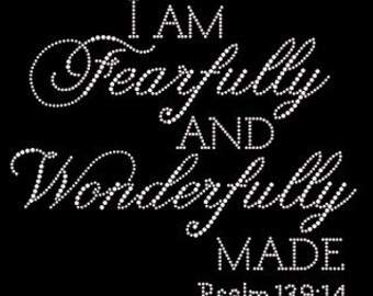 I Am Fearfully and Wonderfully Made Craft - Etsy