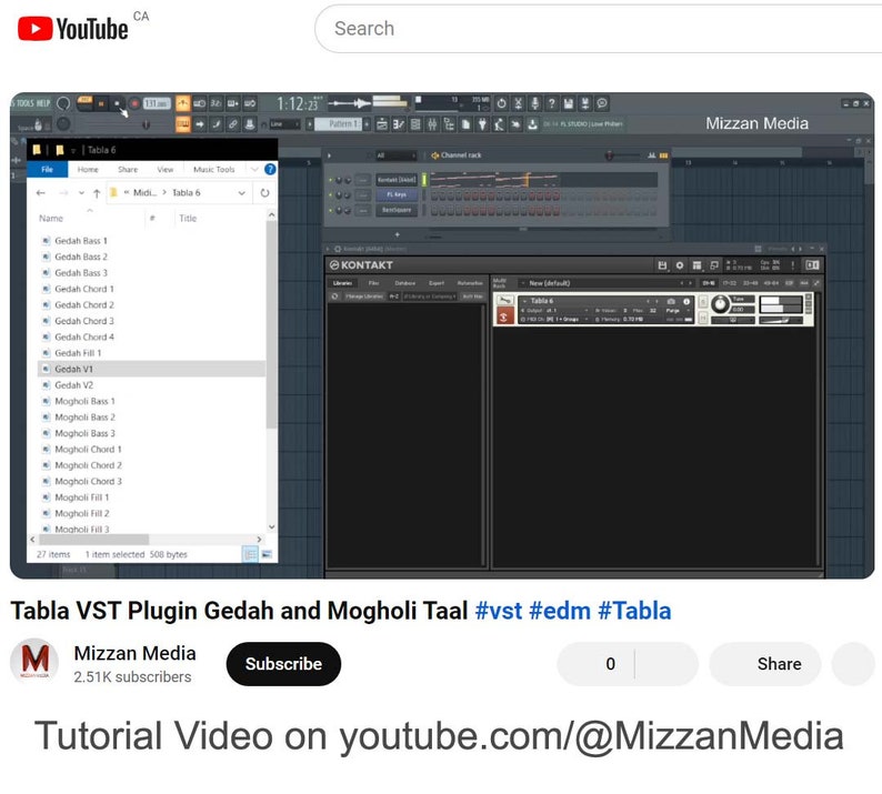 Gedah Mogholi Tabla Samples VST Plugin With Midi Variation and High ...