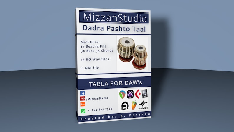 Dadra Pashto Tabla Samples VST Plugin With Midi Variation and High ...