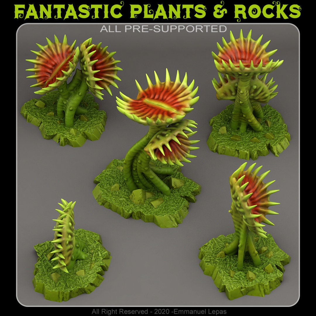 Carnivorous Plants Venus Fly Trap Miniature Scatter Terrain 28mm ...
