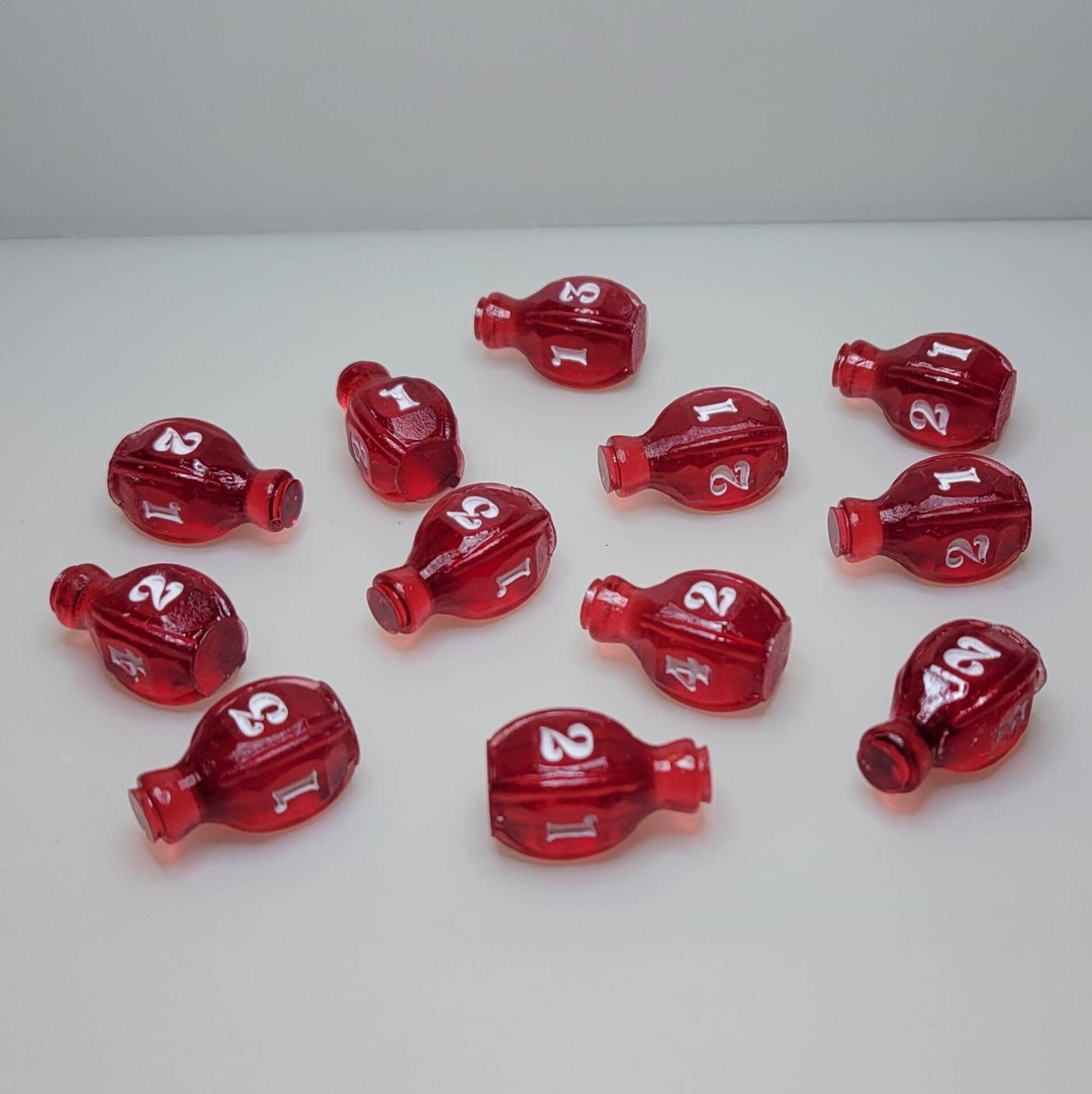 D4 Potion Bottle Dice Perfect for Use in Healing Potions, Fantasy Ttrpg ...
