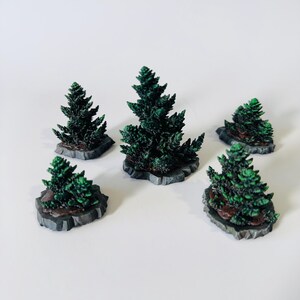 Ancient Pines | Evergreen Forest | Hand Painted Terrain Miniature Set ...