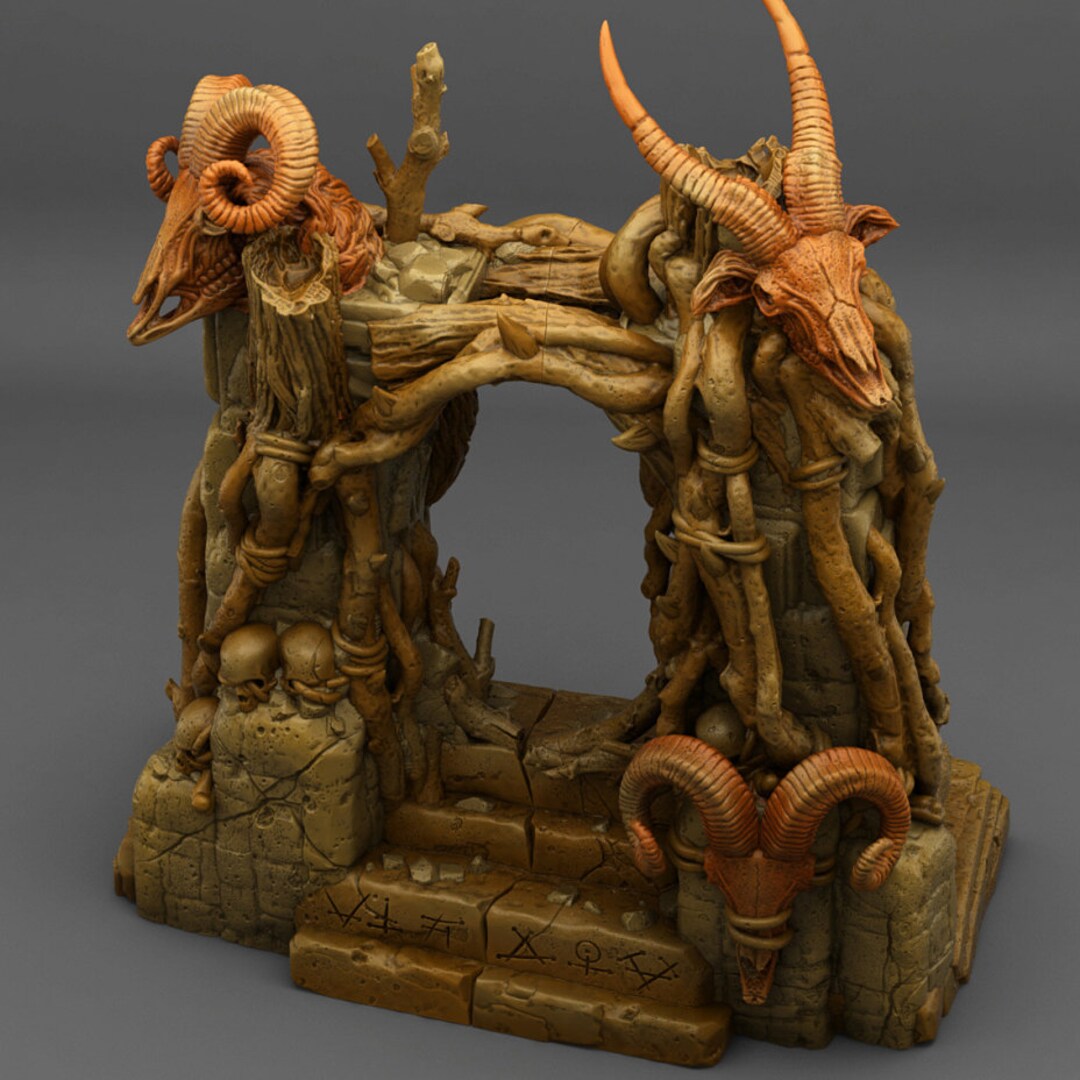 Witch Portal | Miniature Scatter Terrain | 28mm Fantasy Wargame Set ...