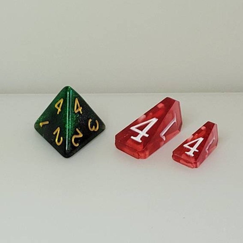 D4 Dice Unique Facet Shaped Fantasy Dnd Prop Great for Use - Etsy