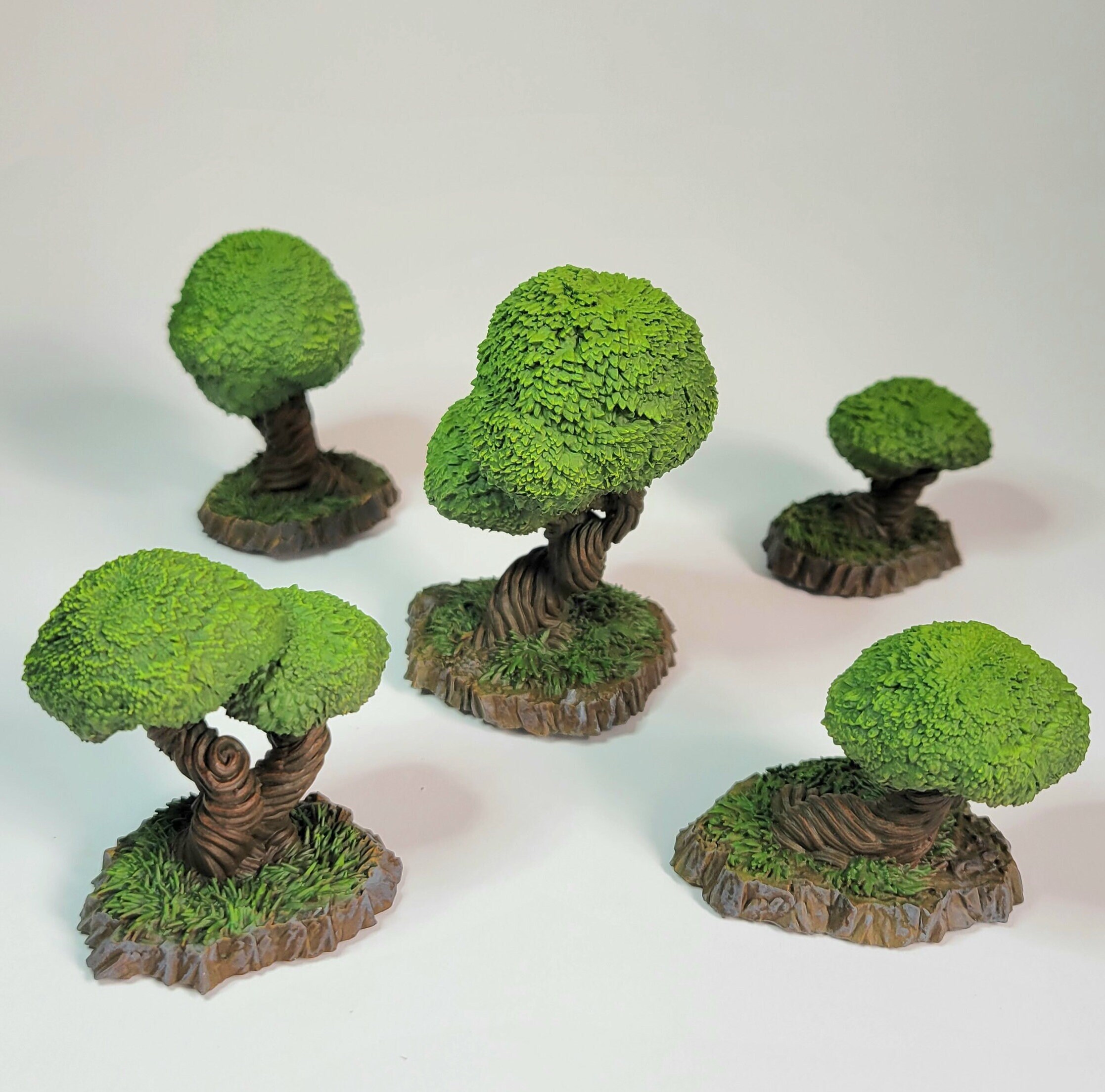 Majestic Enchanted Trees Handmade Painted Miniature Terrain - Etsy