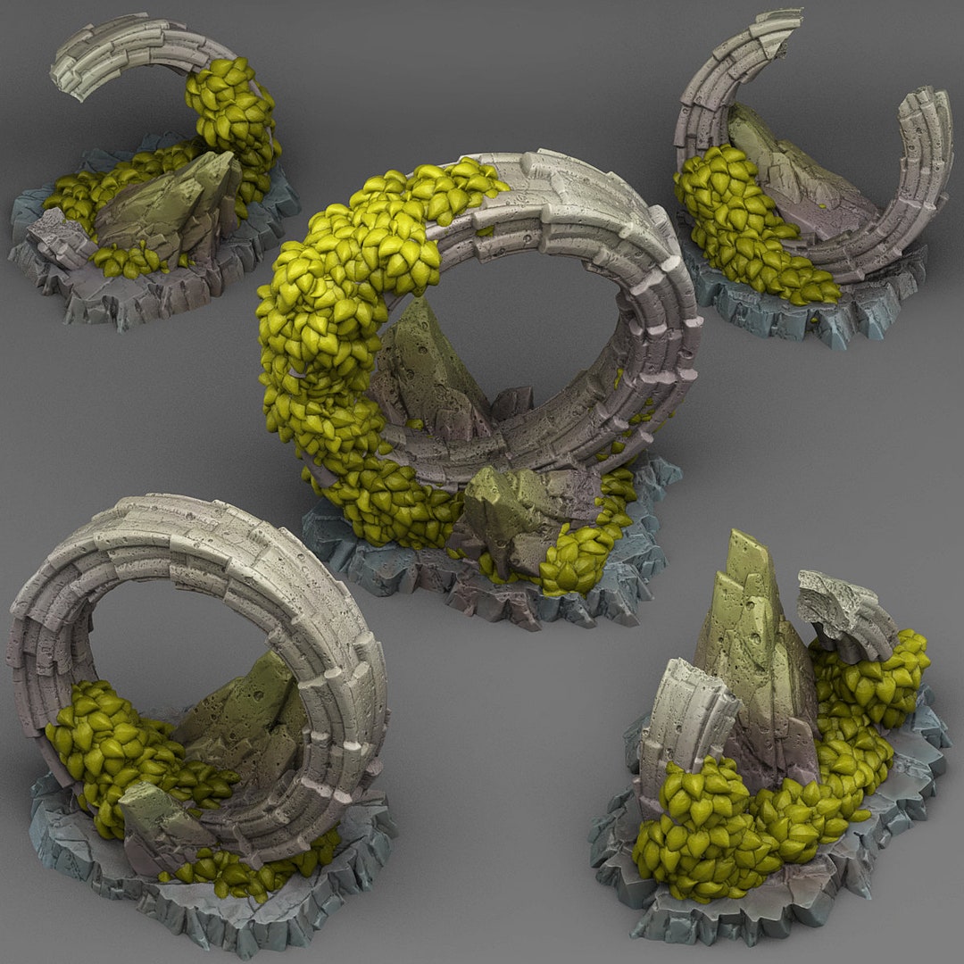 Pandora Ruins Stone Ruins Miniature Scatter Terrain 28mm Fantasy ...