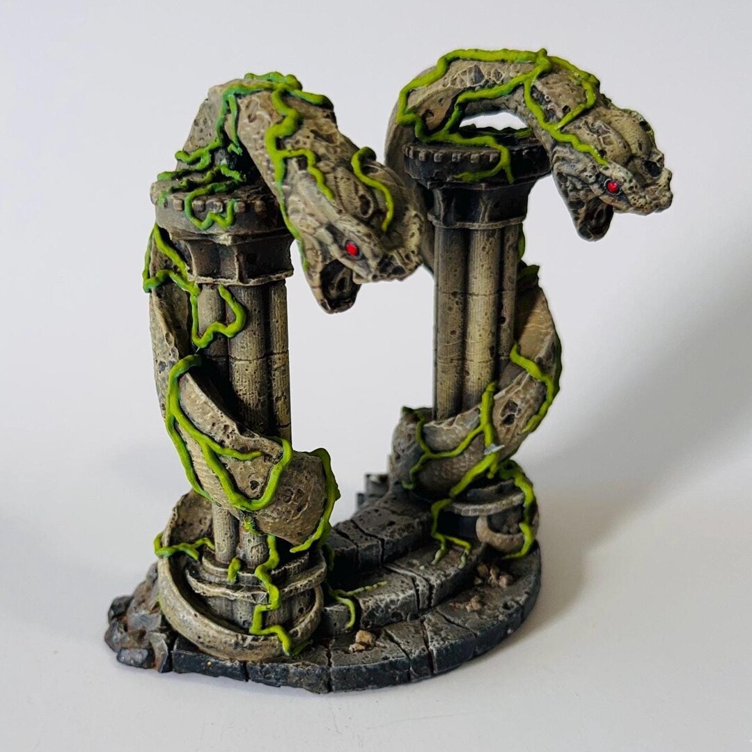 Snake God Portal | Hand Painted Miniature Scatter Terrain | 28mm ...