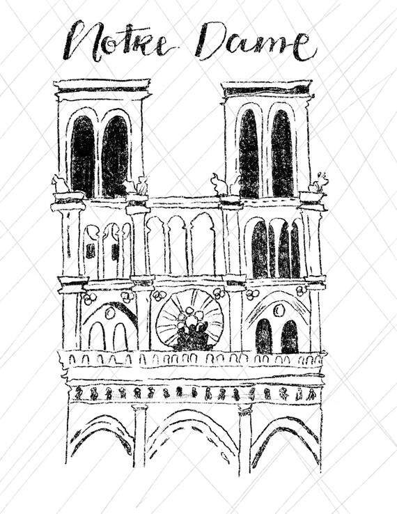 Notre Dame Cathedral Coloring Page 1 Best Cathedral Coloring Pages