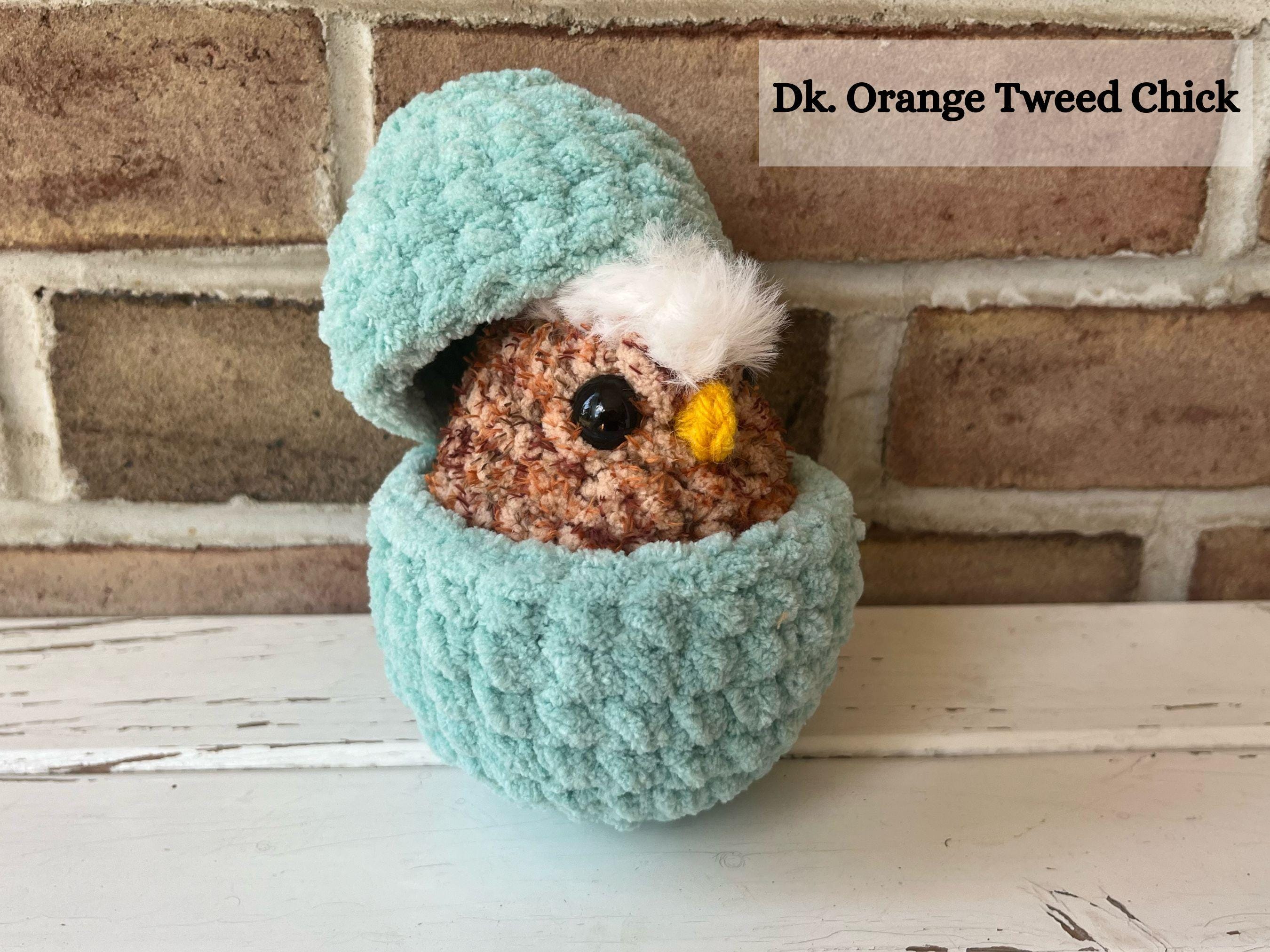 Hatching Chick Plush, Stuffed Toy Chick, Crochet Chick Egg Plushie ...