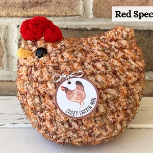 Crazy Chicken Lady Plush, Stuffed Toy Chicken, Rooster Plushie, Crochet ...