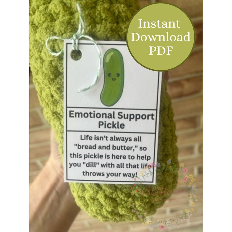 Pickle Emotional Support - Etsy