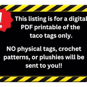 PRINTABLE Emotional Support Taco Tags, Let's Taco 'bout It, Digital PDF ...