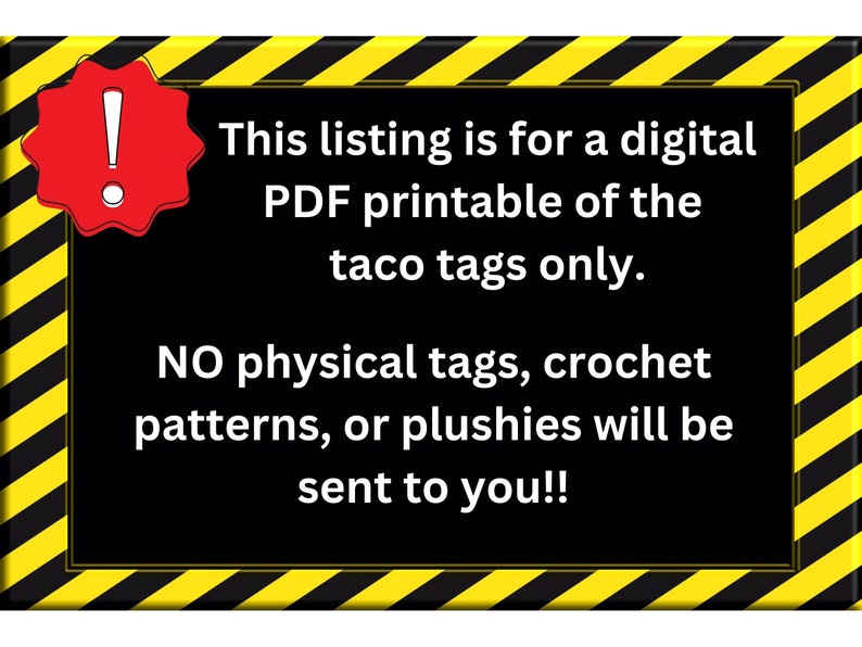 PRINTABLE Emotional Support Taco Tags, Let's Taco 'bout It, Digital PDF ...
