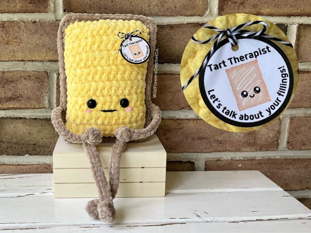 Yellow Tart Therapist Plush, Lemon Tart Stuffy, Toaster Pal Plushie ...