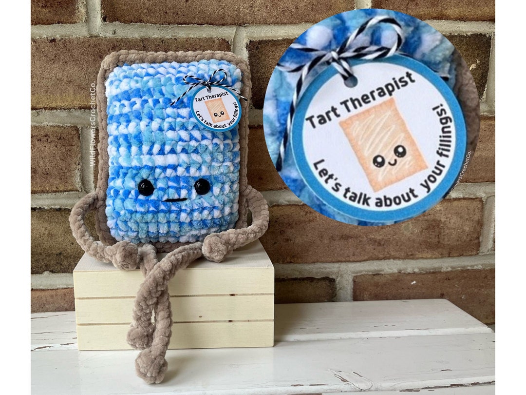 Blue Tart Therapist Plush, Blueberry Tart Stuffy, Toaster Pal Plushie ...