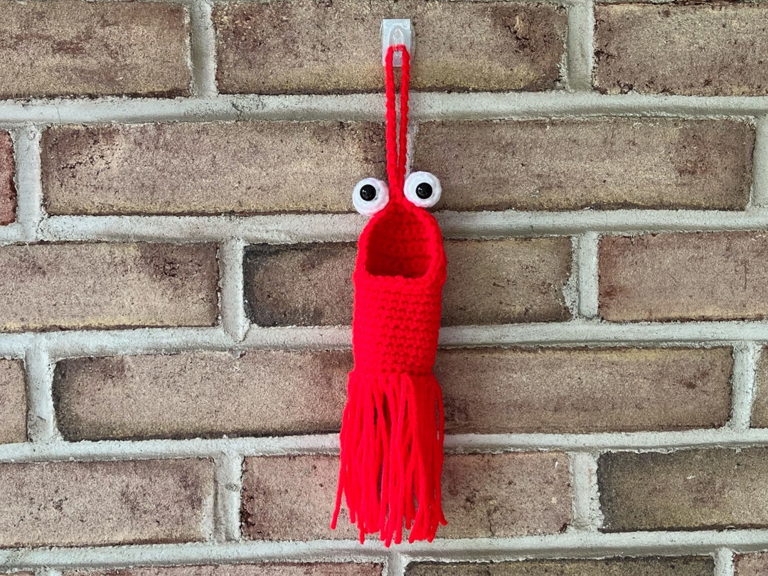 Dark Blue Yip Yip, Mini Size Yip Yip Hanger, Alien Rearview Mirror Decor, Viral Trendy Crochet ...