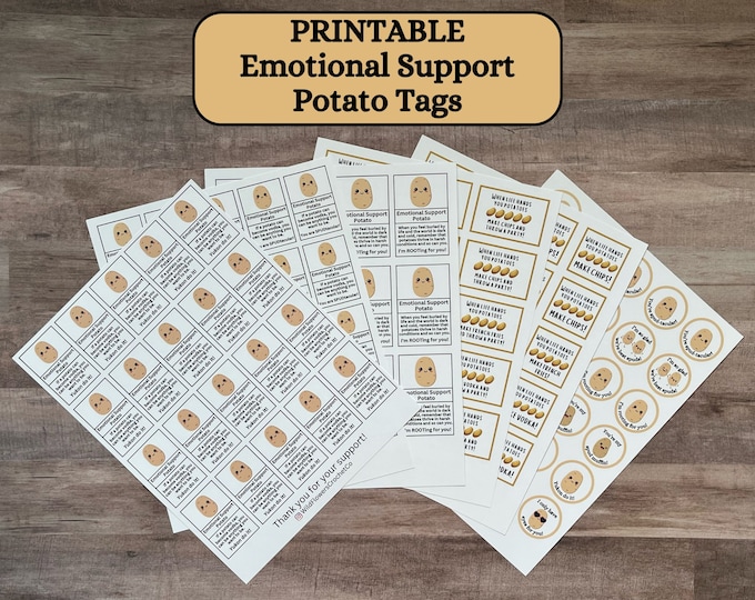 Native Potato Tags/potato Pun Patches/set of 8/ready to Ship/crochet ...