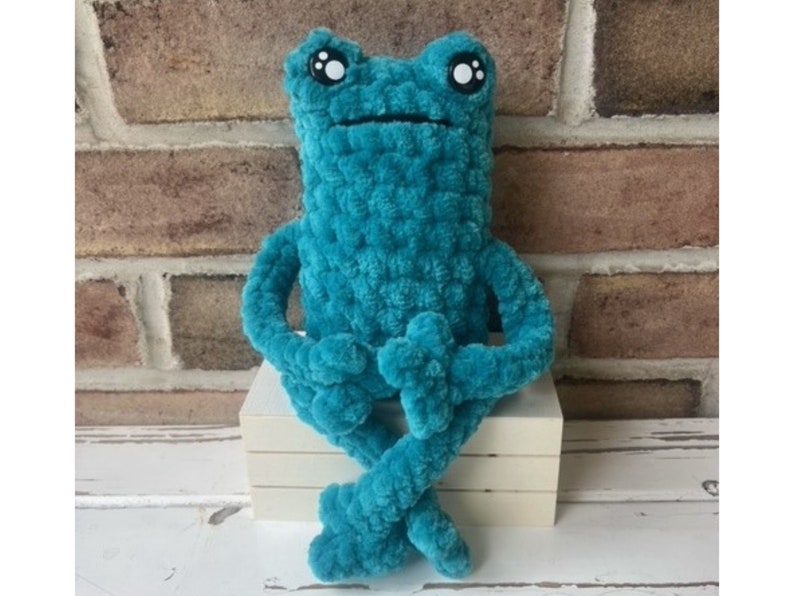 Crocheted Leggy Frog Frog Fidget Plushie Froggy Plush Gift - Etsy