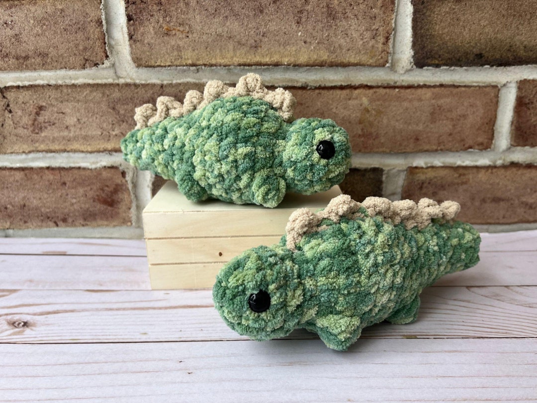 Crocheted Dinosaur, Stegosaurus Plushie, Dino Plush, Gift for Dinosaur ...
