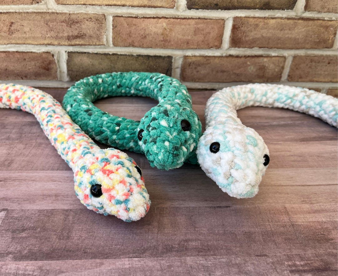 Crocheted Snake, Stuffed Snake Toy, Snake Plushie, Year of the Snake ...