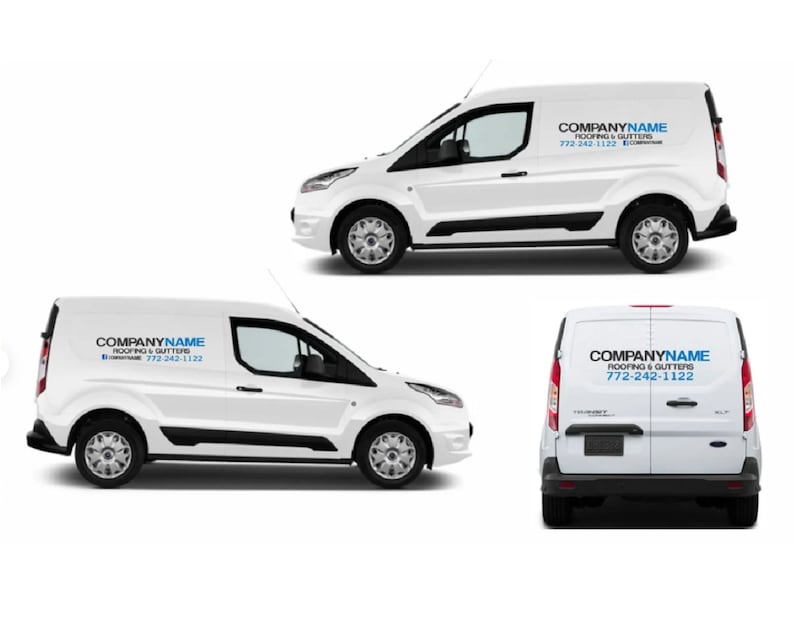 Custom Business Name Vinyl Decal – Van, Truck, Car, RV - Etsy
