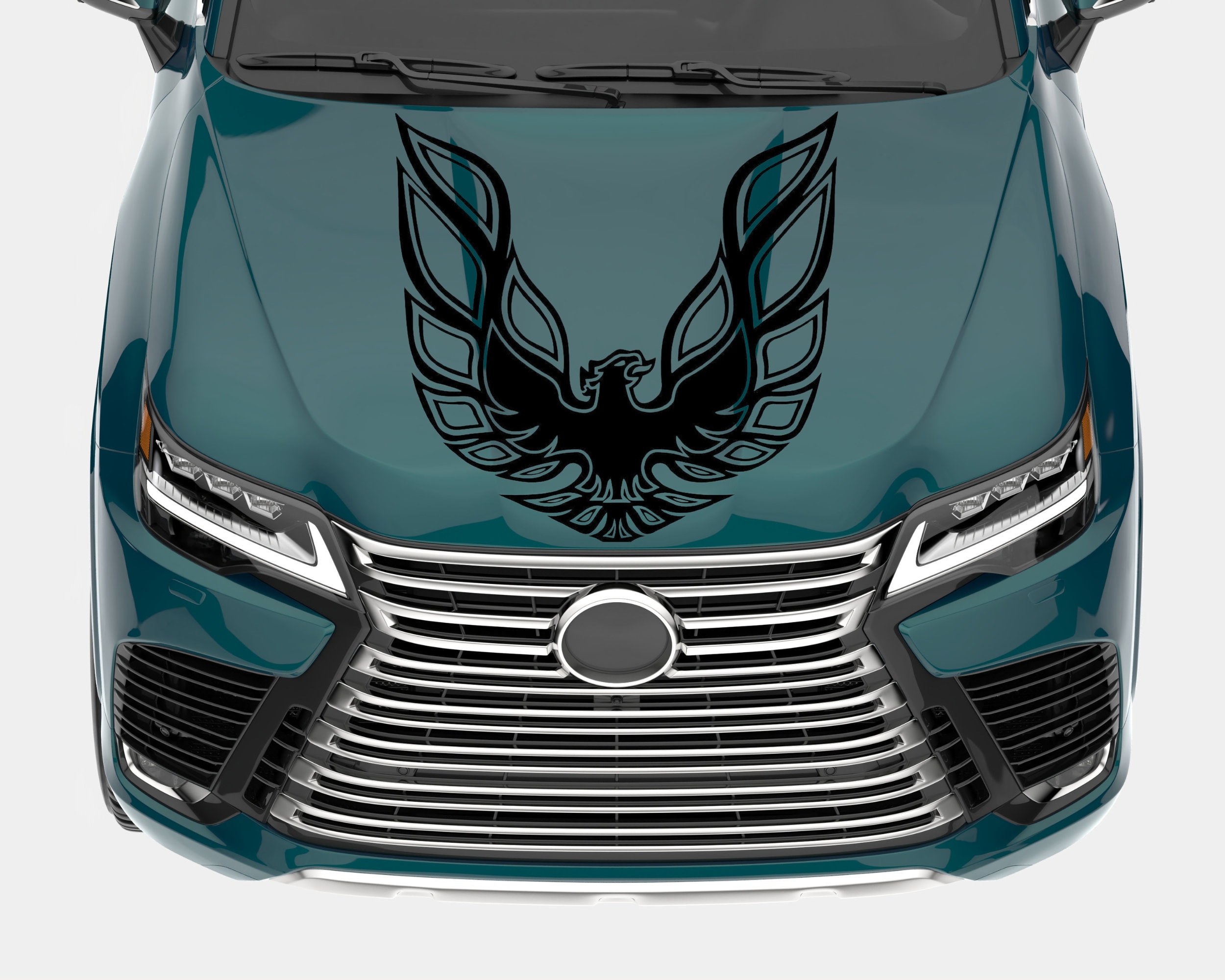 Car Hood Stickers Firebird Car Sticker Bird Vinyl Car Decal for Truck ...