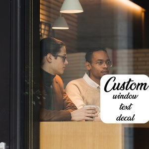 Custom Business Window Sign Decal Vinyl Sticker Business Adhesive Vinyl ...