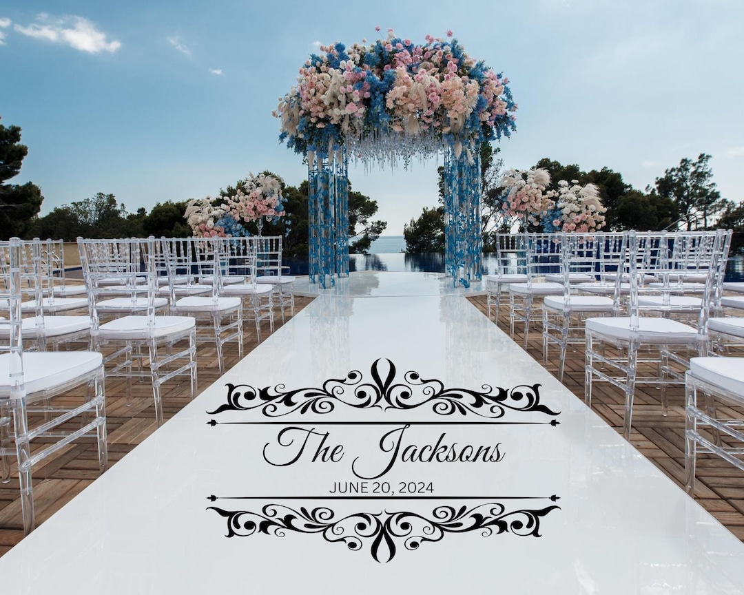 Personalized Wedding Dance Floor Vinyl Decals Custom Wedding Decor ...